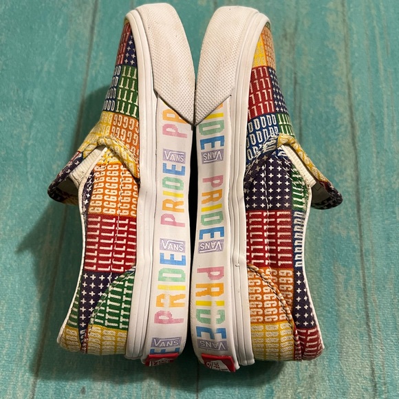 Vans | Shoes | Vans Rainbow Pride Lgbtq Slip On Shoes Size 5 | Poshmark